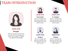 Animated Team Introduction PowerPoint and Google Slides Template - PPT Slides