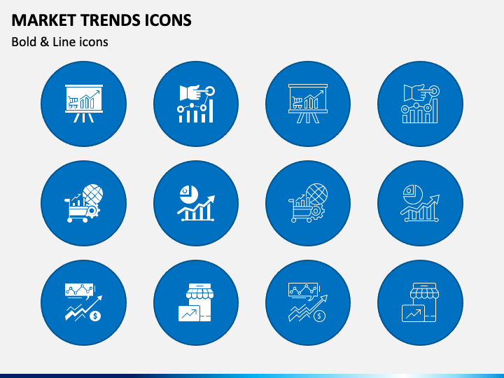 Market Trends Icons for PowerPoint and Google Slides - PPT Slides