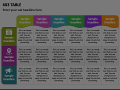 6x3 Table for PowerPoint and Google Slides - PPT Slides