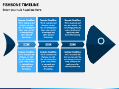 Fishbone Timeline PowerPoint and Google Slides Template - PPT Slides