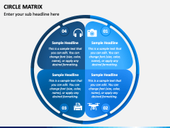 Circle Matrix PowerPoint and Google Slides Template - PPT Slides