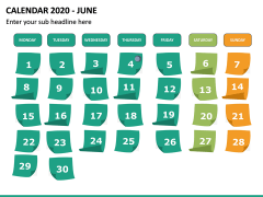 PowerPoint Calendar 2020 | SketchBubble