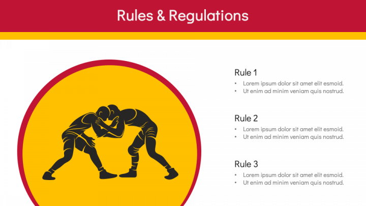 Wrestling Tournament Presentation PowerPoint and Google Slides Template ...