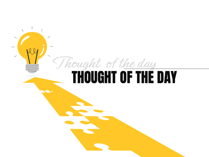 Thought of the Day - Typography PowerPoint and Google Slides Template ...