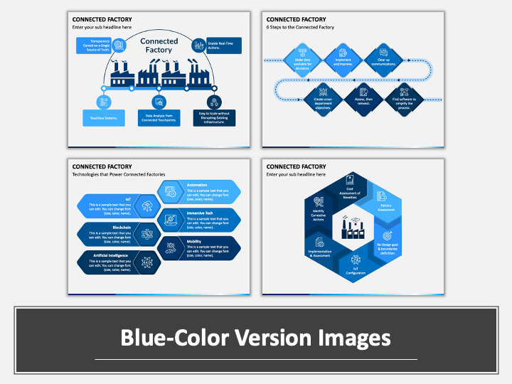 Connected Factory PowerPoint and Google Slides Template - PPT Slides