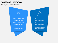 Scope And Limitation PowerPoint and Google Slides Template - PPT Slides