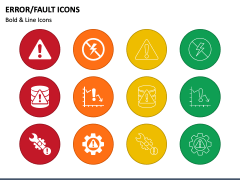 Error Fault Icons for PowerPoint and Google Slides - PPT Slides