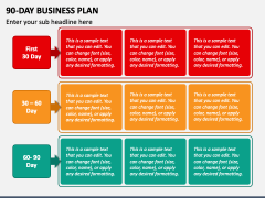 90-Day Business Plan PowerPoint and Google Slides Template - PPT Slides