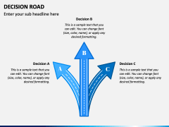 Decision Road PowerPoint and Google Slides Template - PPT Slides
