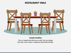 Restaurant Table for PowerPoint and Google Slides - PPT Slides