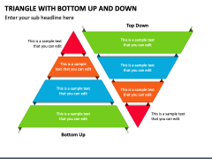 Triangle with Bottom up and Down PowerPoint Template - PPT Slides