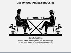 One-on-One Talking Silhouette for PowerPoint and Google Slides - PPT Slides