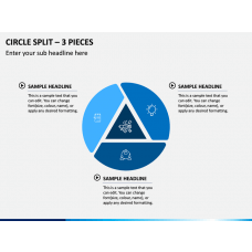 PowerPoint 3 Pieces Circle | SketchBubble