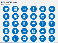 Household Icons for PowerPoint and Google Slides - PPT Slides