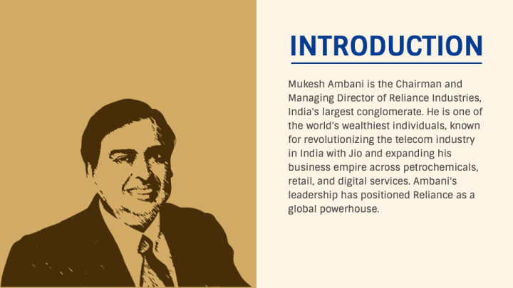 Free - Mukesh Ambani PowerPoint and Google Slides Template - PPT Slides
