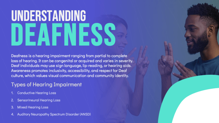 Free - Deaf Awareness Workshop PowerPoint and Google Slides Template - PPT Slides