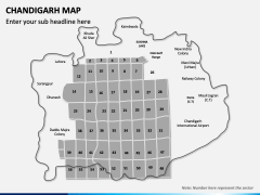 Chandigarh Map for PowerPoint and Google Slides - PPT Slides