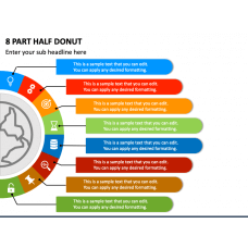Half Donut Shape PowerPoint Template - PPT Slides
