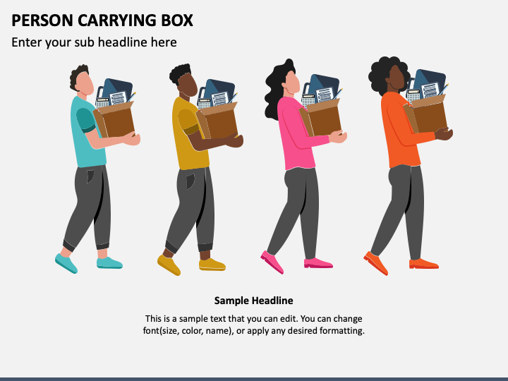 Person Carrying Box for PowerPoint and Google Slides - PPT Slides
