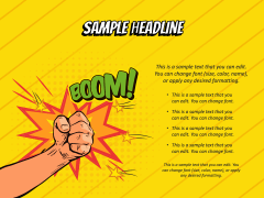 Free Comic Book Presentation Theme for PowerPoint and Google Slides