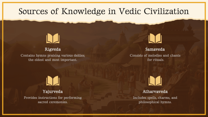 Vedic Civilization PowerPoint and Google Slides Template - PPT Slides
