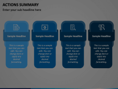 Actions Summary PowerPoint and Google Slides Template - PPT Slides