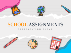 Free - School Assignments PowerPoint Template and Google Slides Theme