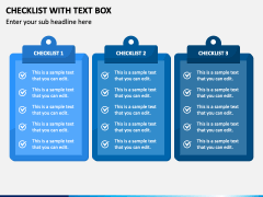 Checklist with Text Box PowerPoint and Google Slides Template - PPT Slides