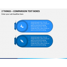 2 Comparison Text Boxes PowerPoint Template - PPT Slides | SketchBubble