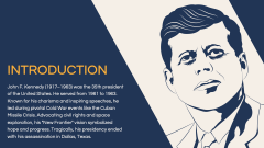 Free - John F. Kennedy PowerPoint and Google Slides Template - PPT Slides