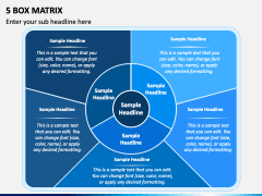 5 Box Matrix PowerPoint Presentation Slides - PPT Template