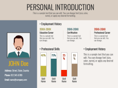 Personal Introduction PowerPoint and Google Slides Template - PPT Slides