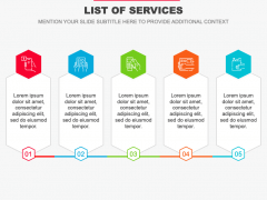 List of Services PowerPoint and Google Slides Template - PPT Slides