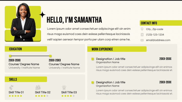 Free - Biography Slides for PowerPoint and Google Slides - PPT Slides