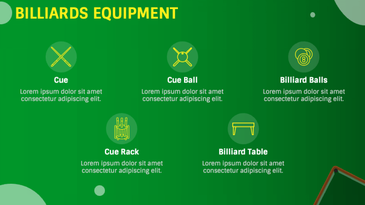 Free - Billiards Theme for PowerPoint and Google Slides - PPT Slides