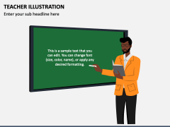 Teacher Illustration for PowerPoint and Google Slides - PPT Slides