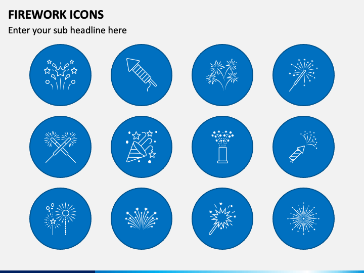Firework Icons for PowerPoint and Google Slides - PPT Slides