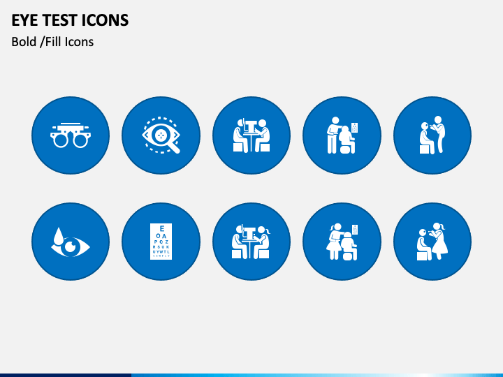 Eye Test Icons for PowerPoint and Google Slides - PPT Slides