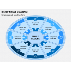 PowerPoint 8 Step Circle Diagram Puzzle