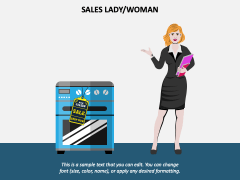 Free - Sales Lady/Woman Graphics for PowerPoint and Google Slides - PPT ...