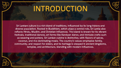 Free - Sri Lanka Culture PowerPoint and Google Slides Template - PPT Slides