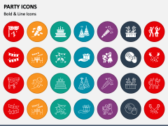 Party Icons for PowerPoint and Google Slides - PPT Slides