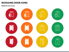 Revolving Door Icons for PowerPoint and Google Slides - PPT Slides