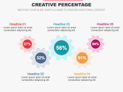 Creative Percentage Infographics for PowerPoint and Google Slides - PPT ...