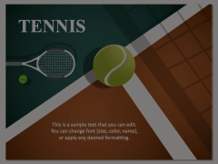 Tennis Theme - Free Download | PowerPoint Template & Google Slides