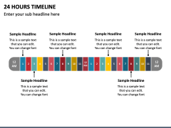 24 Hours Timeline PowerPoint Template - PPT Slides