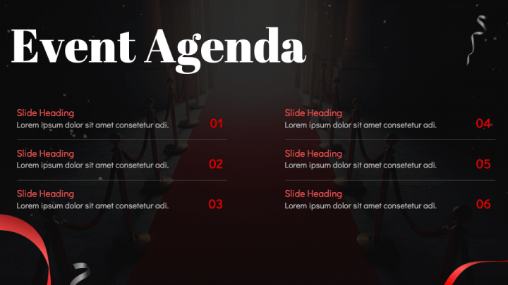 Free - Red Carpet Theme for PowerPoint and Google Slides - PPT Slides