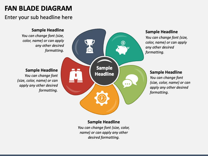 Fan Blade Diagram for PowerPoint and Google Slides - PPT Slides