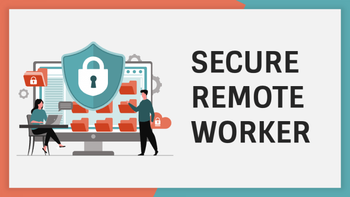 Secure Remote Worker PowerPoint and Google Slides Template - PPT Slides