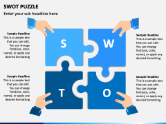 SWOT Puzzle PowerPoint and Google Slides Template - PPT Slides